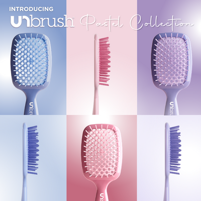 UNbrush Detangling Hair Brush Mini - Peony - FHI Heat™