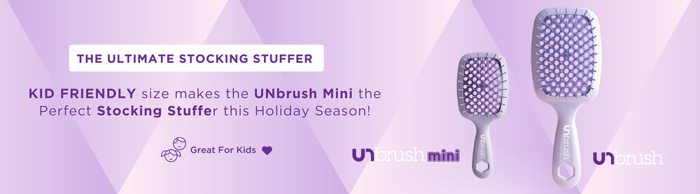 UNbrush Detangling Hair Brush Mini - Lilac - FHI Heat™
