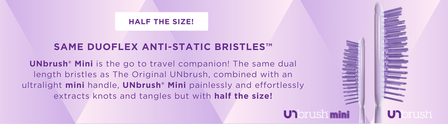 UNbrush Detangling Hair Brush Mini - Lilac - FHI Heat™