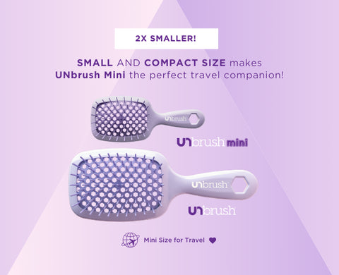 UNbrush Detangling Hair Brush Mini - Lilac - FHI Heat™