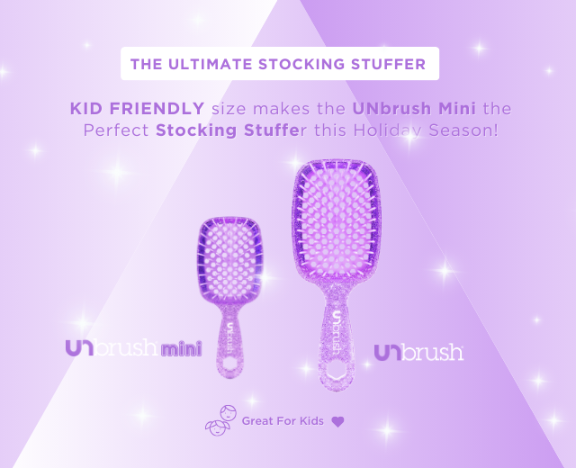 UNbrush Detangling Hair Brush Mini - Amethyst - FHI Heat™