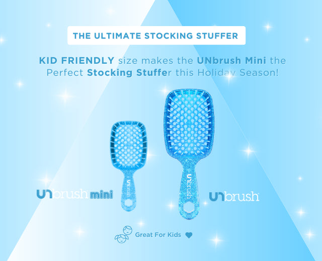 UNbrush Detangling Hair Brush Mini - Sapphire - FHI Heat™