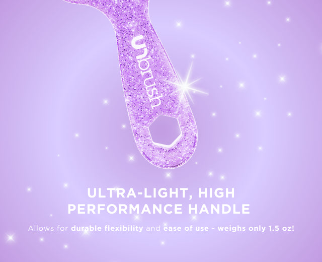 UNbrush Glitter Detangling Hair Brush In Amethyst Purple - FHI Heat™