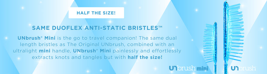 UNbrush Detangling Hair Brush Mini - Sapphire - FHI Heat™