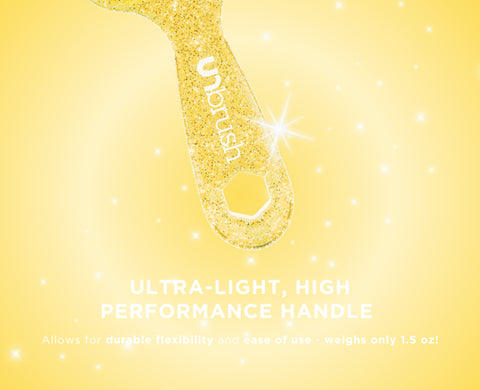 UNbrush Glitter Detangling Hair Brush In Amber Yellow - FHI Heat™