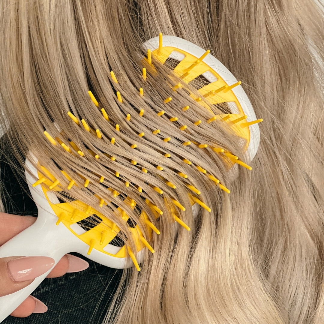 UNbrush Detangling Hair Brush Plus - Lemon Drop - FHI Heat™