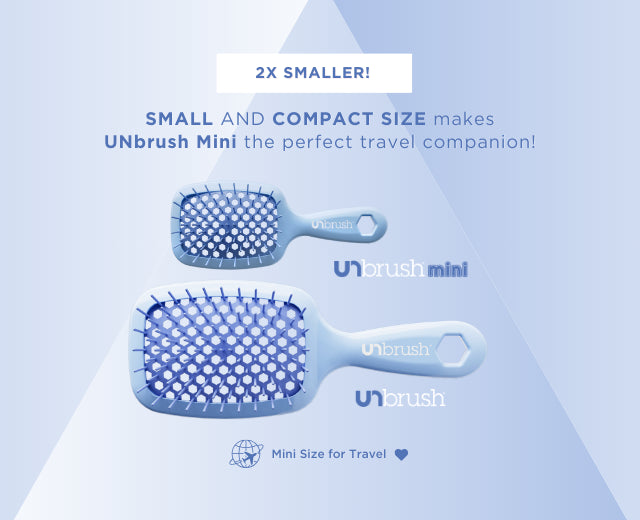 UNbrush Detangling Hair Brush Mini - Periwinkle - FHI Heat™