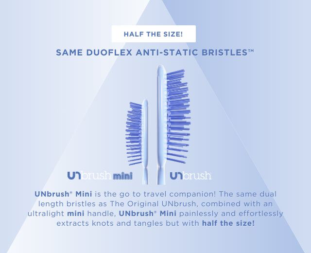 UNbrush Detangling Hair Brush Mini - Periwinkle - FHI Heat™