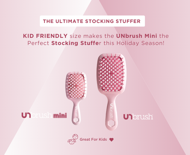 UNbrush Detangling Hair Brush Mini - Peony - FHI Heat™