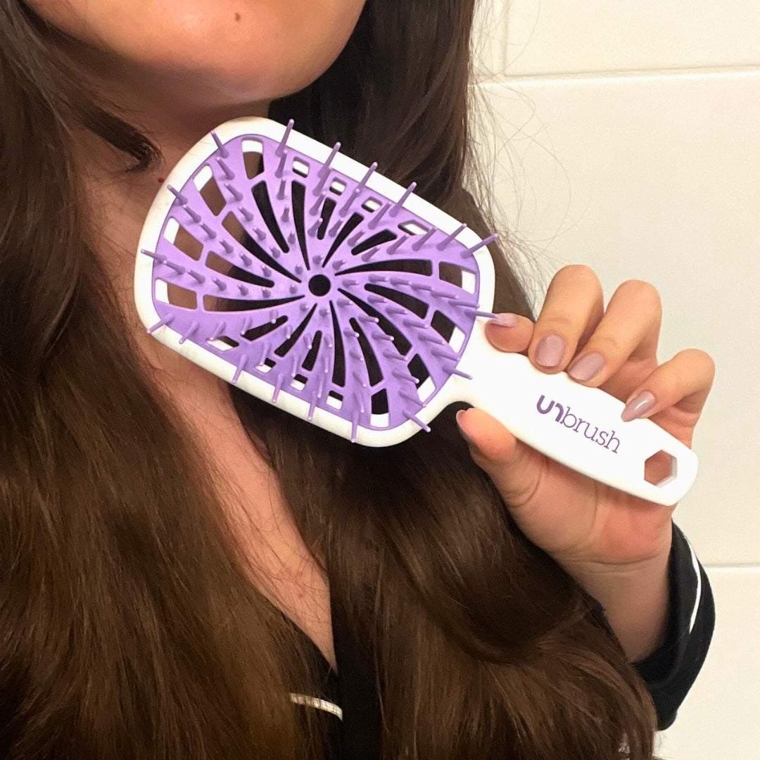 UNbrush Detangling Hair Brush Plus - Sugar Plum - FHI Heat™