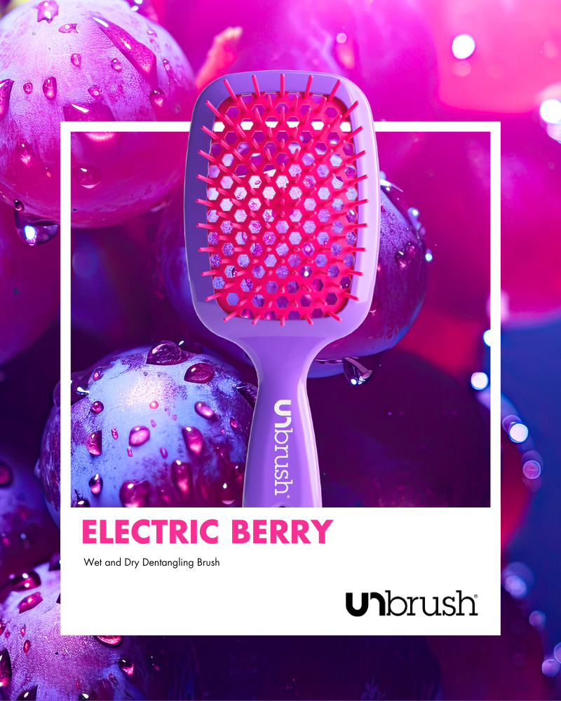 UNbrush Detangling Hair Brush - Electric Berry - FHI Heat™
