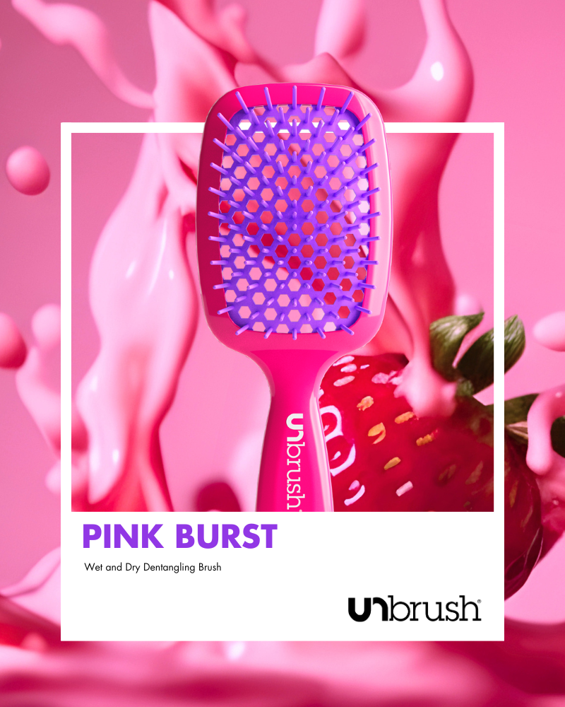 UNbrush Detangling Hair Brush - Pink Burst - FHI Heat™