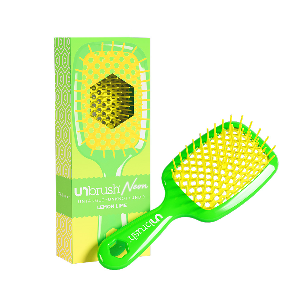 UNbrush Detangling Hair Brush - Lemon Lime - FHI Heat™