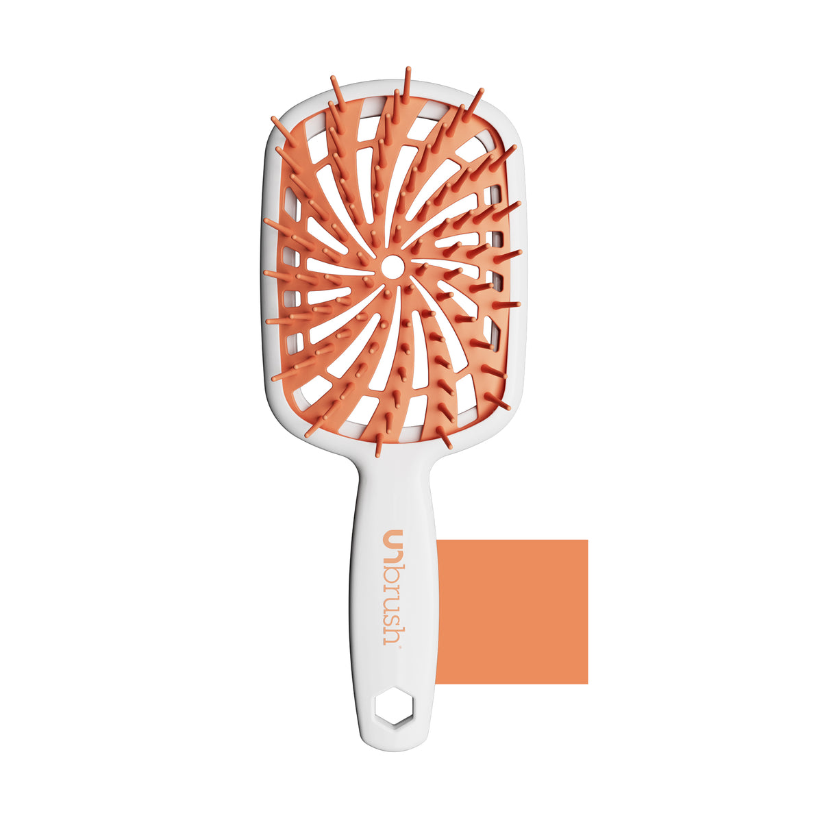 UNbrush Detangling Hair Brush Plus - Orange Sherbet - FHI Heat™