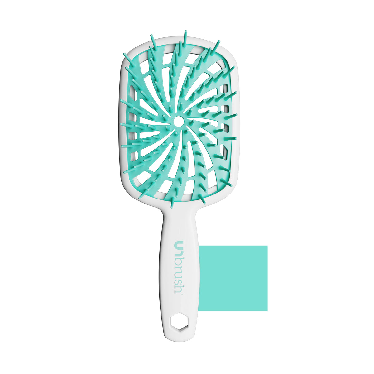 UNbrush Detangling Hair Brush Plus - Mint Swirl - FHI Heat™