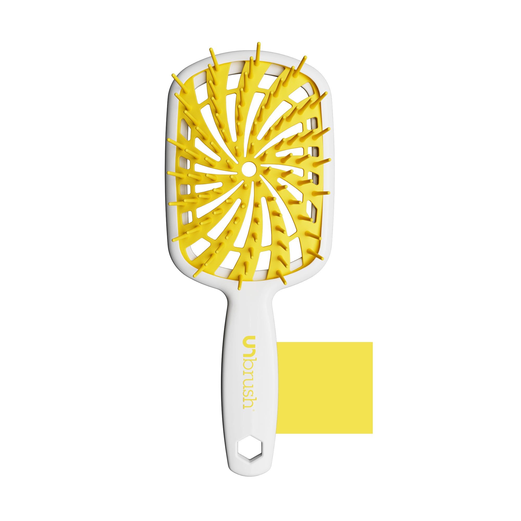 UNbrush Detangling Hair Brush Plus - Lemon Drop - FHI Heat™