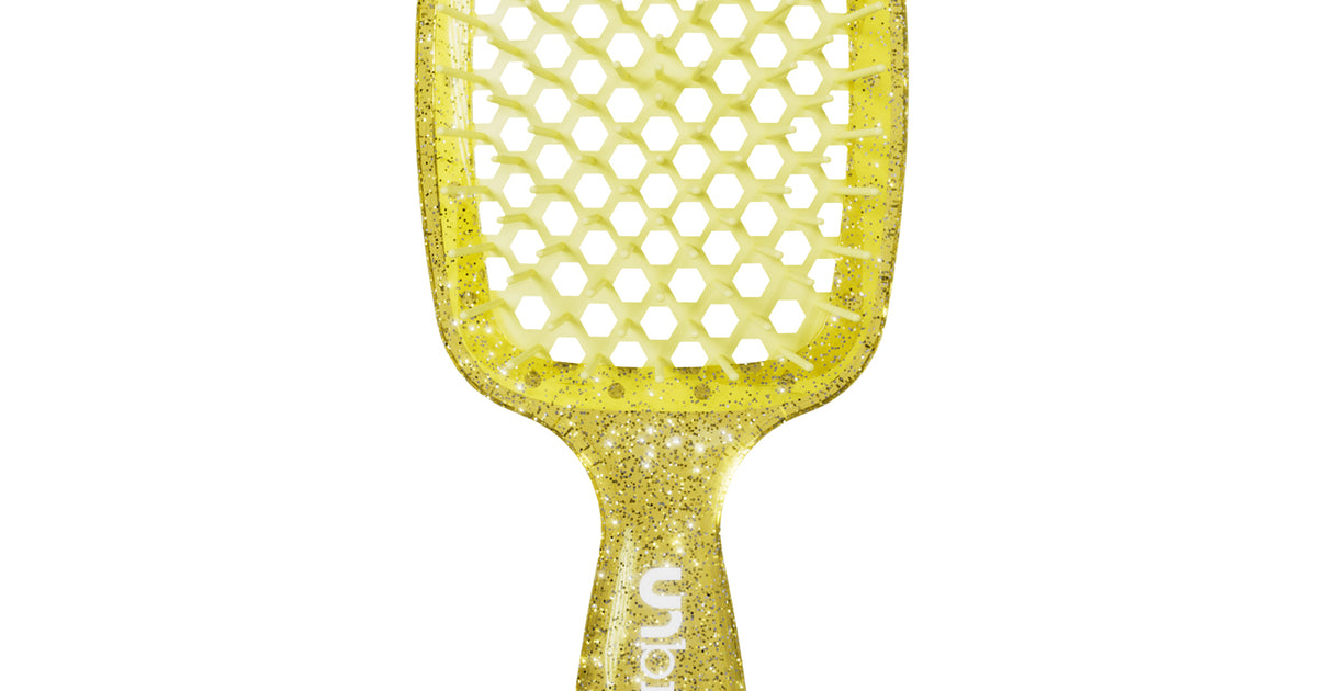 UNbrush Glitter Detangling Hair Brush In Amber Yellow – FHI Heat™