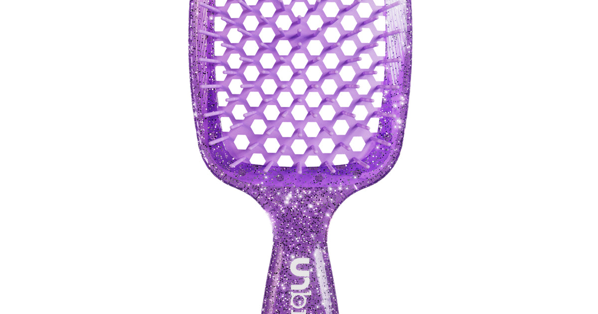 UNbrush Glitter Detangling Hair Brush In Amethyst Purple – FHI Heat™