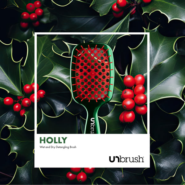UNbrush Detangling Hair Brush Mini Chrome - Holly - FHI Heat™