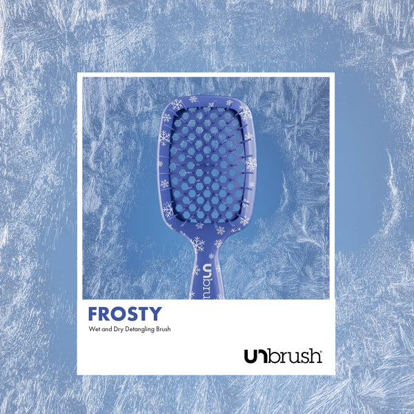 UNbrush Detangling Hair Brush Mini Snowflakes - Frosty - FHI Heat™