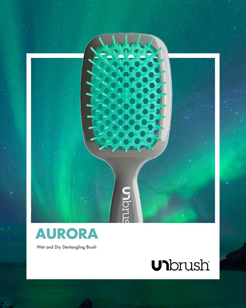 Detangling Hair Brush: UNbrush - Aurora Mint - FHI Heat™