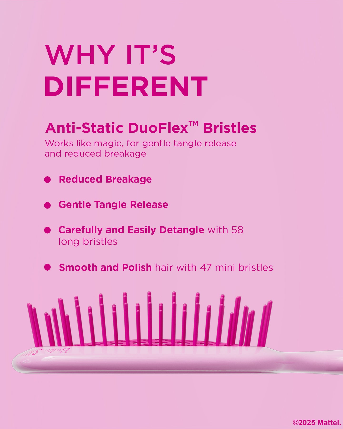 UNbrush Mini Barbie Individual - Pink Shine Bright – FHI Heat™