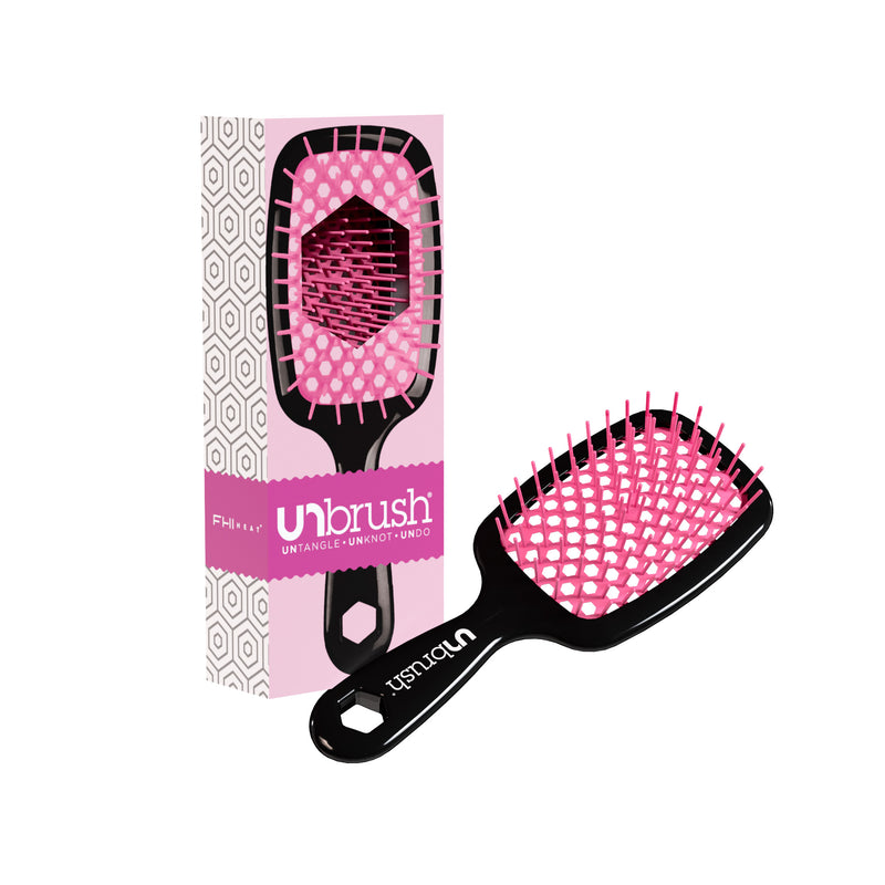 Detangling Hair Brush: UNbrush - Cherry Blossom Pink - FHI Heat™