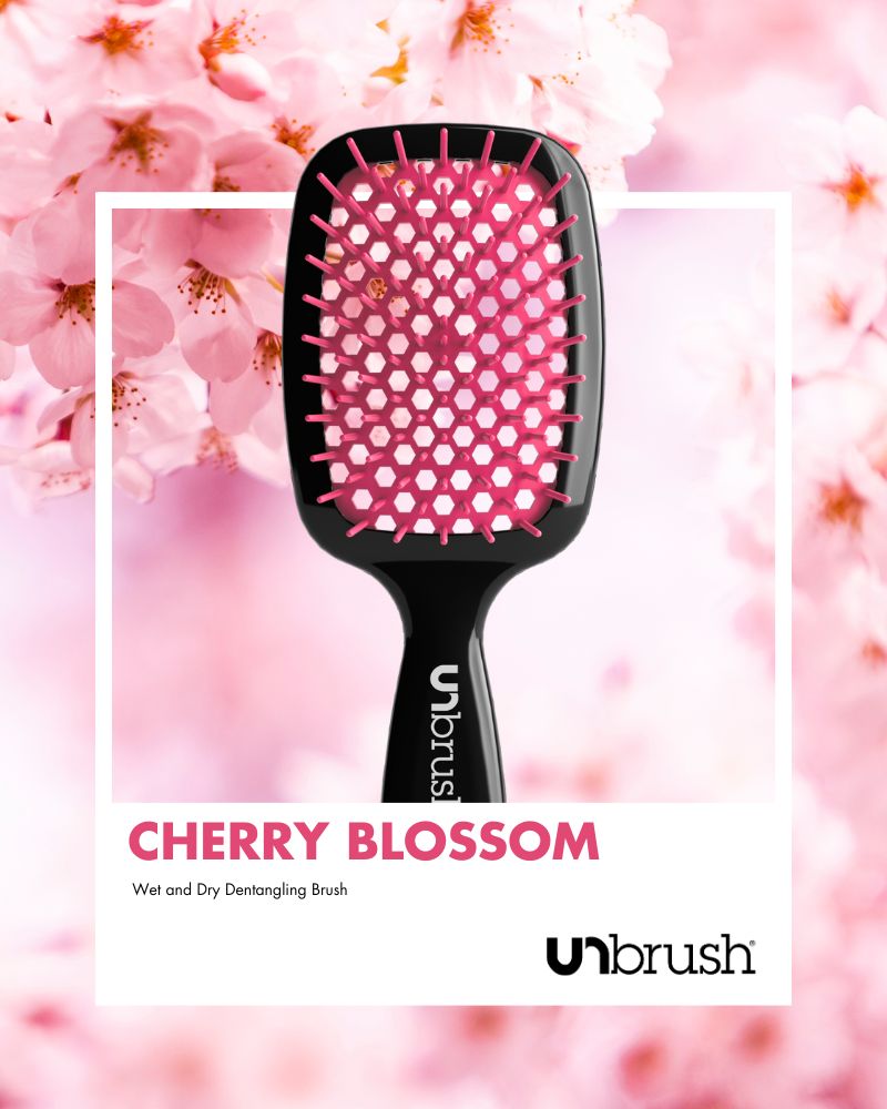Detangling Hair Brush: UNbrush - Cherry Blossom Pink - FHI Heat™