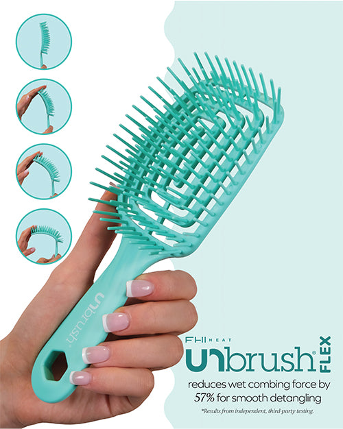 UNbrush Flex Detangling Hair Brush - Teal – FHI Heat™