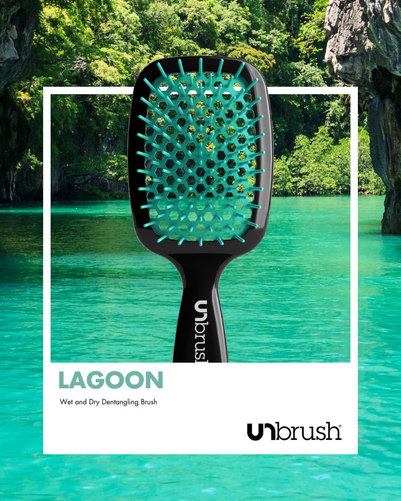Detangling Hair Brush: UNbrush - Lagoon Mint - FHI Heat™