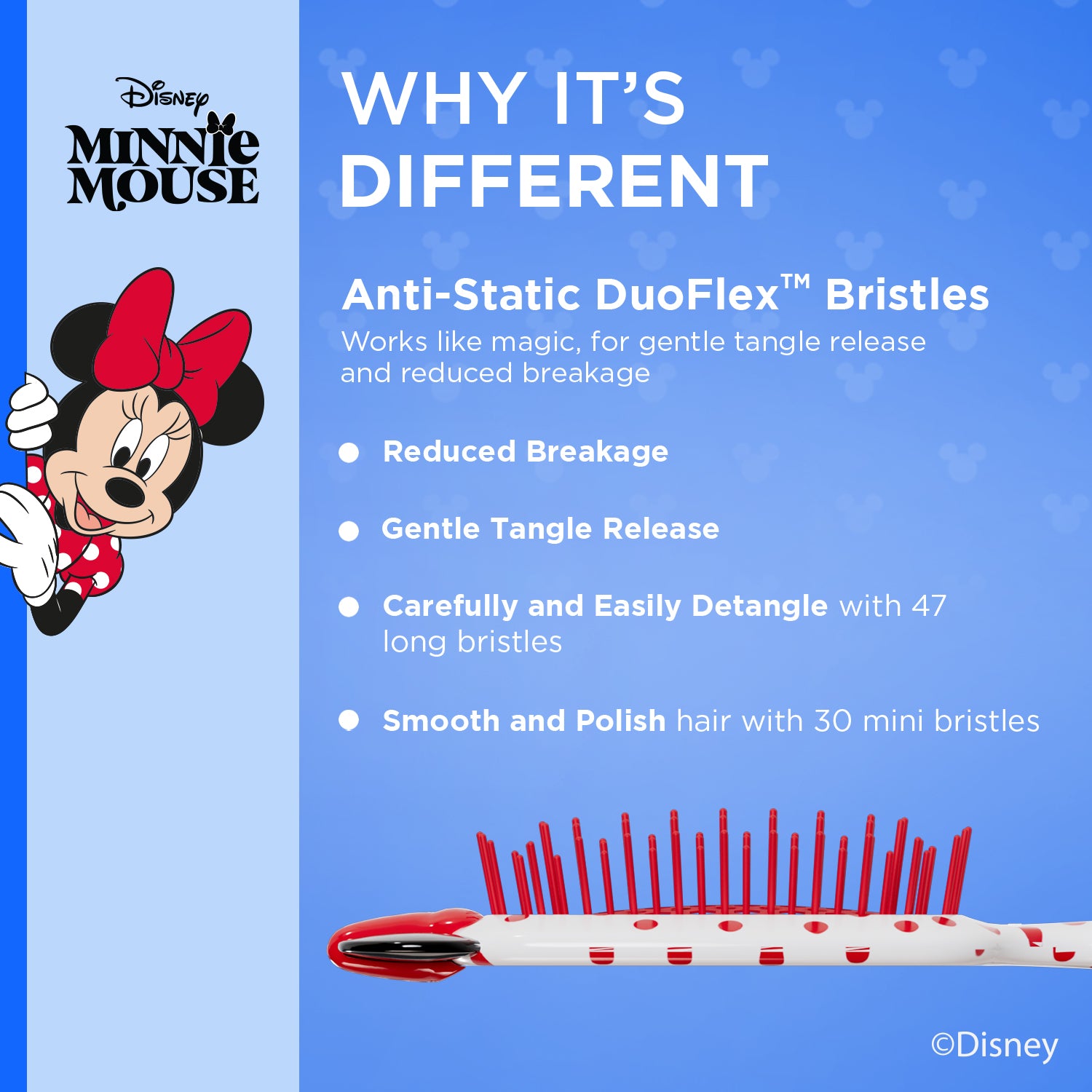 Disney Mickey Mouse - UNbrush Detangling Hair Brush - FHI Heat™