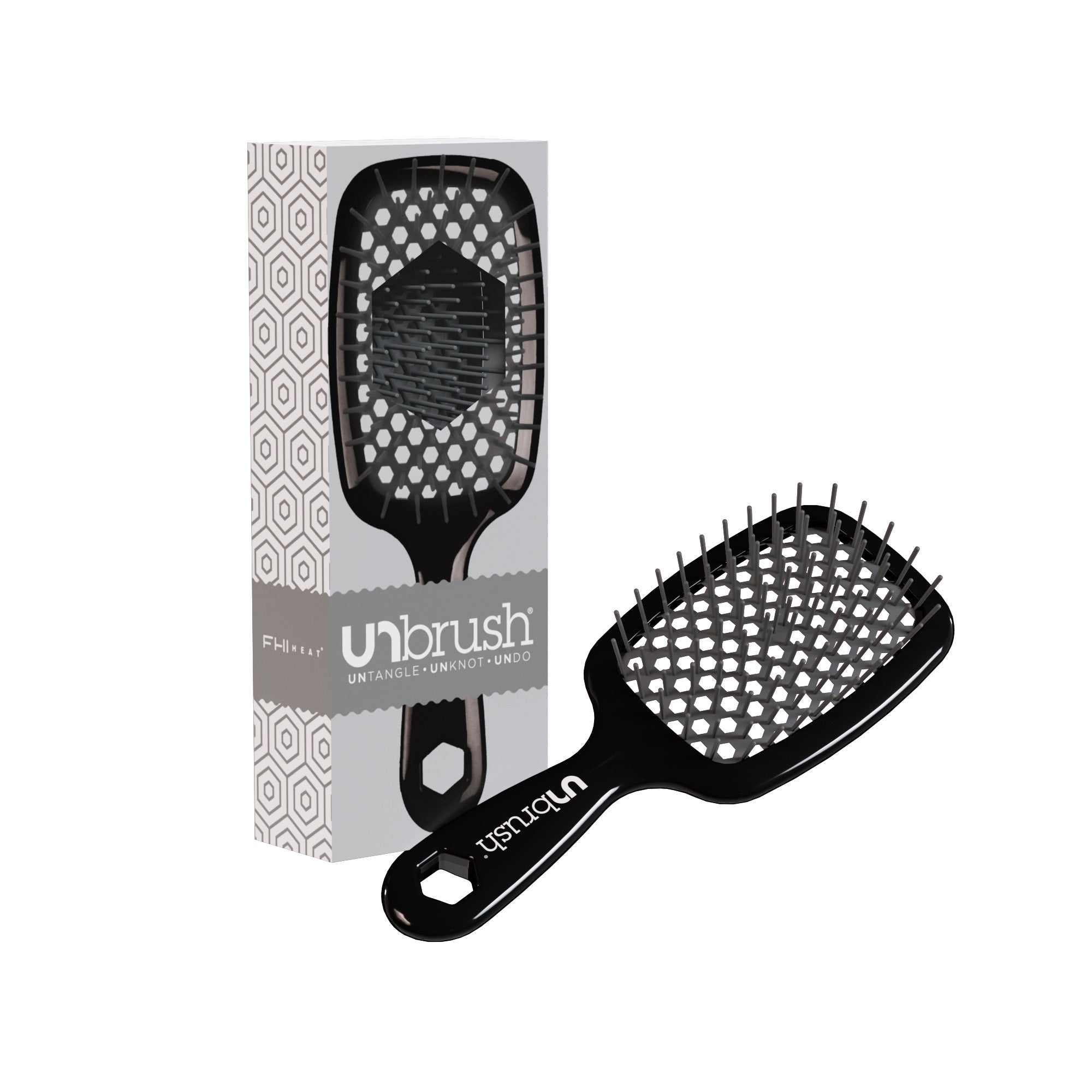 Detangling Hair Brush: UNbrush - Moonlight Gray - FHI Heat™