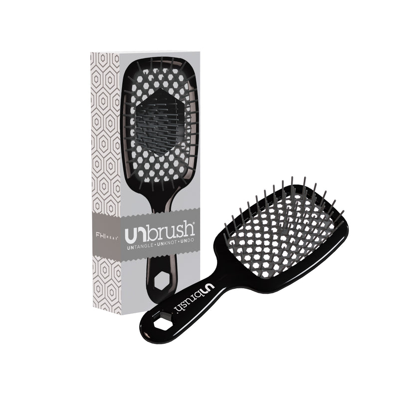 Detangling Hair Brush: UNbrush - Moonlight Gray - FHI Heat™