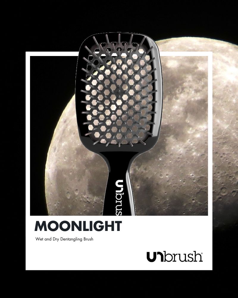 Detangling Hair Brush: UNbrush - Moonlight Gray - FHI Heat™
