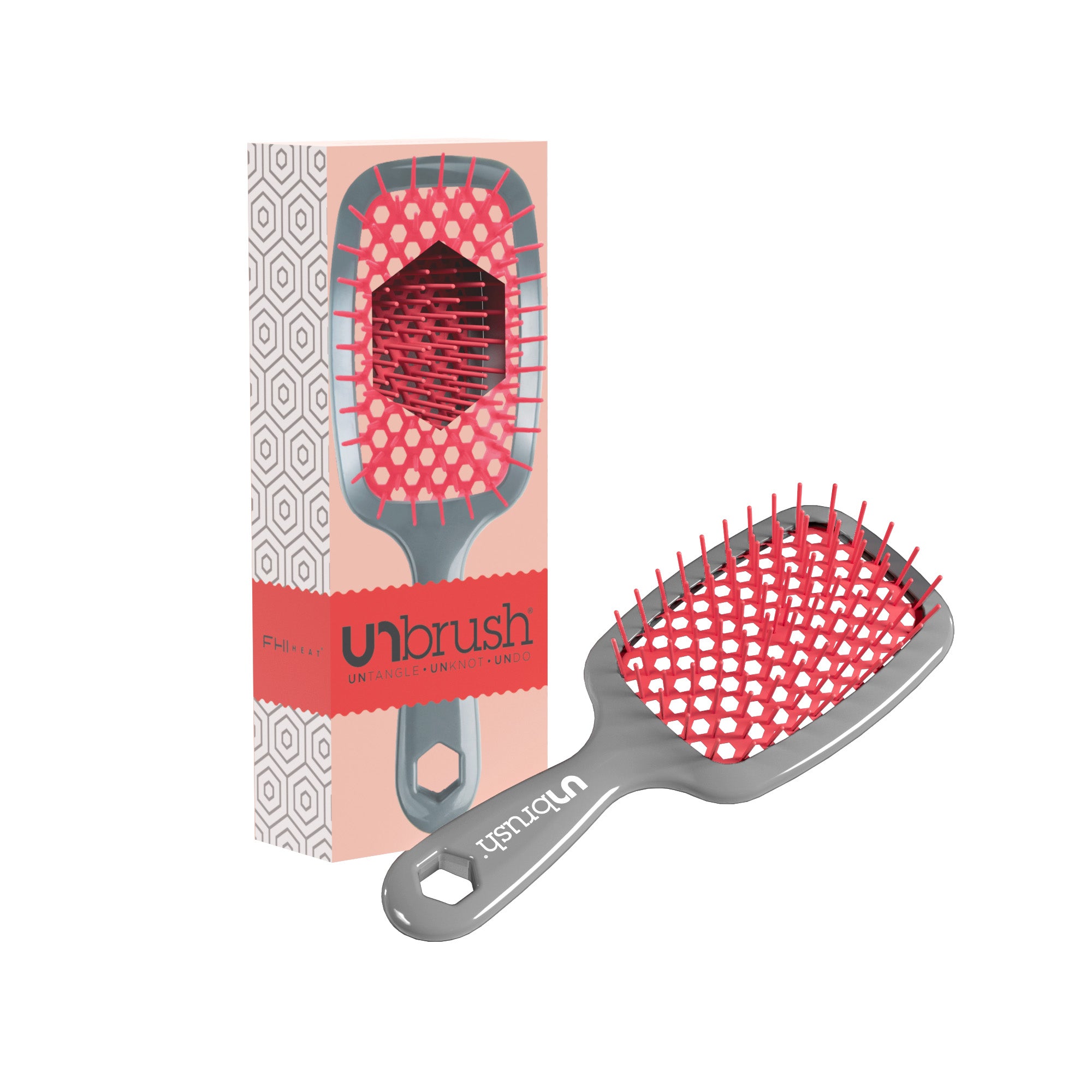 Detangling Hair Brush: UNbrush - Nordic Berry Pink - FHI Heat™