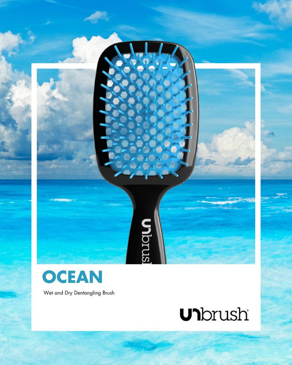 Detangling Hair Brush: UNbrush - Ocean Blue - FHI Heat™