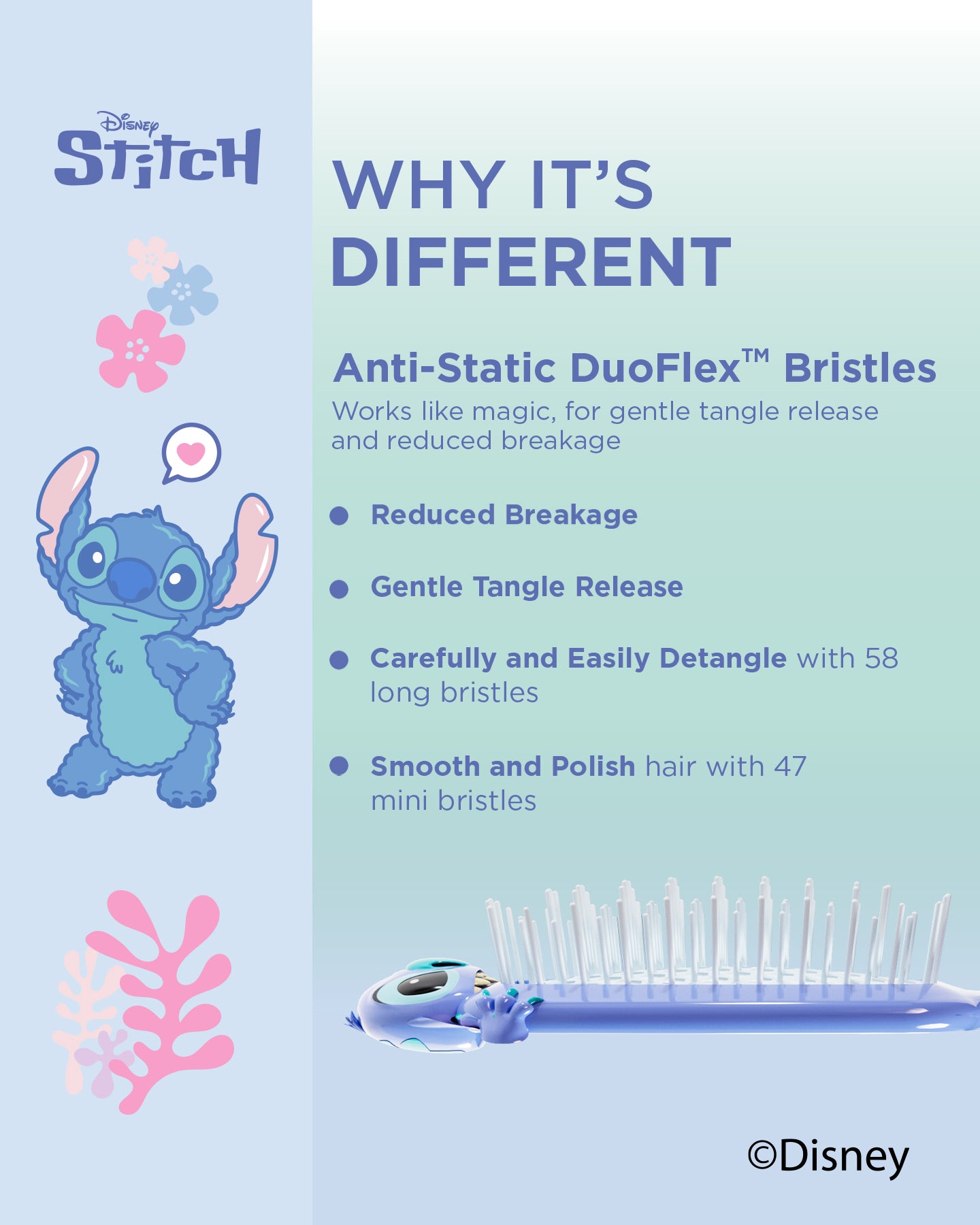 Disney Stitch UNbrush® & Mini Dryer Travel Set – FHI Heat™
