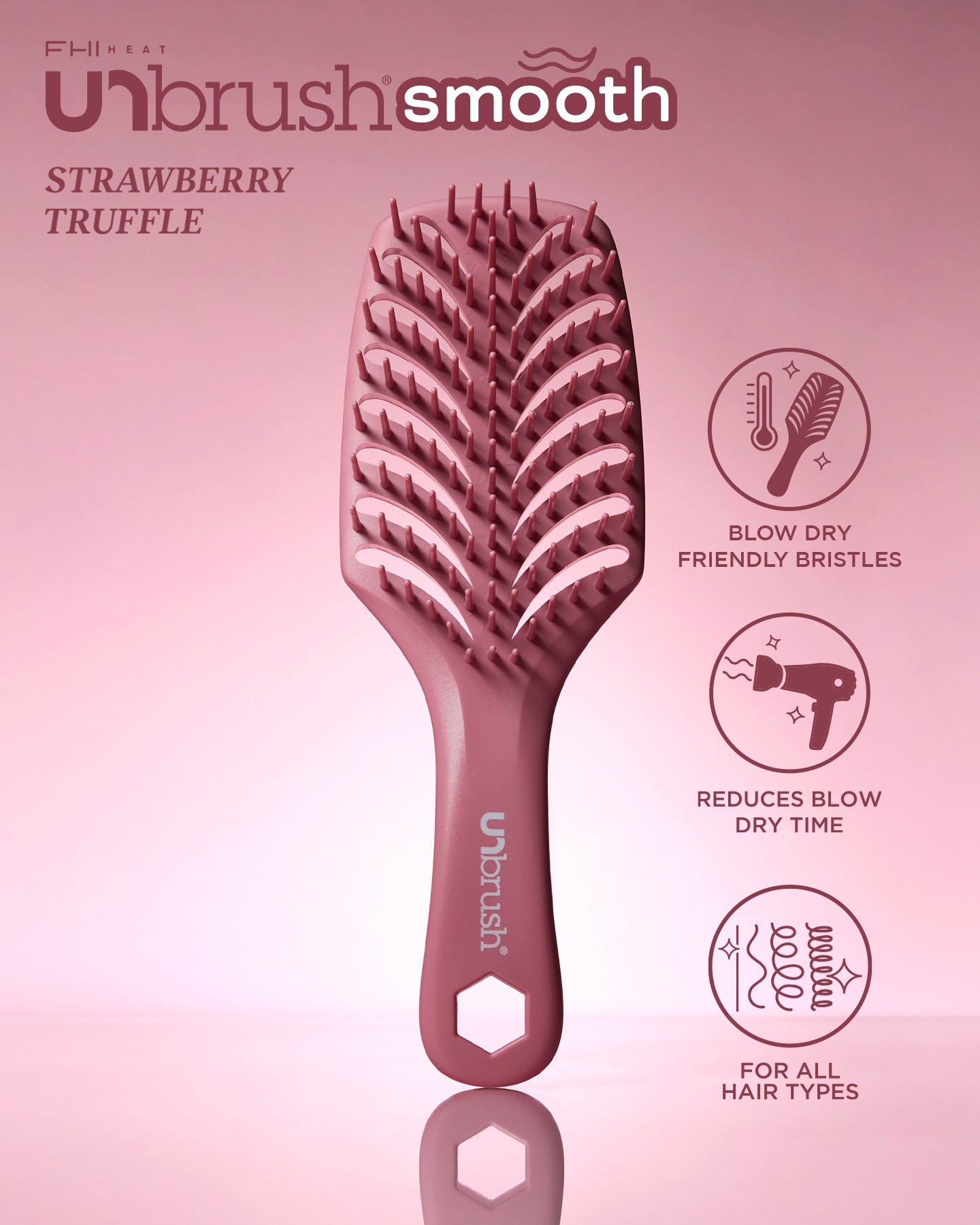UNbrush® Smooth - Strawberry Truffle – FHI Heat™