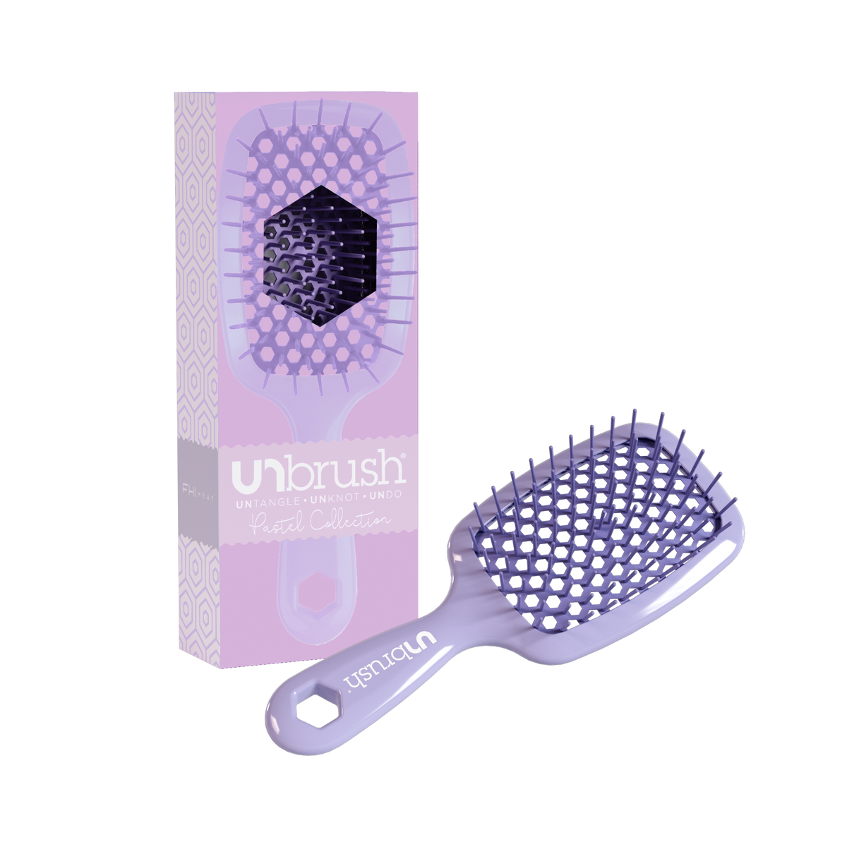 UNbrush Detangling Hair Brush - Lilac - FHI Heat™