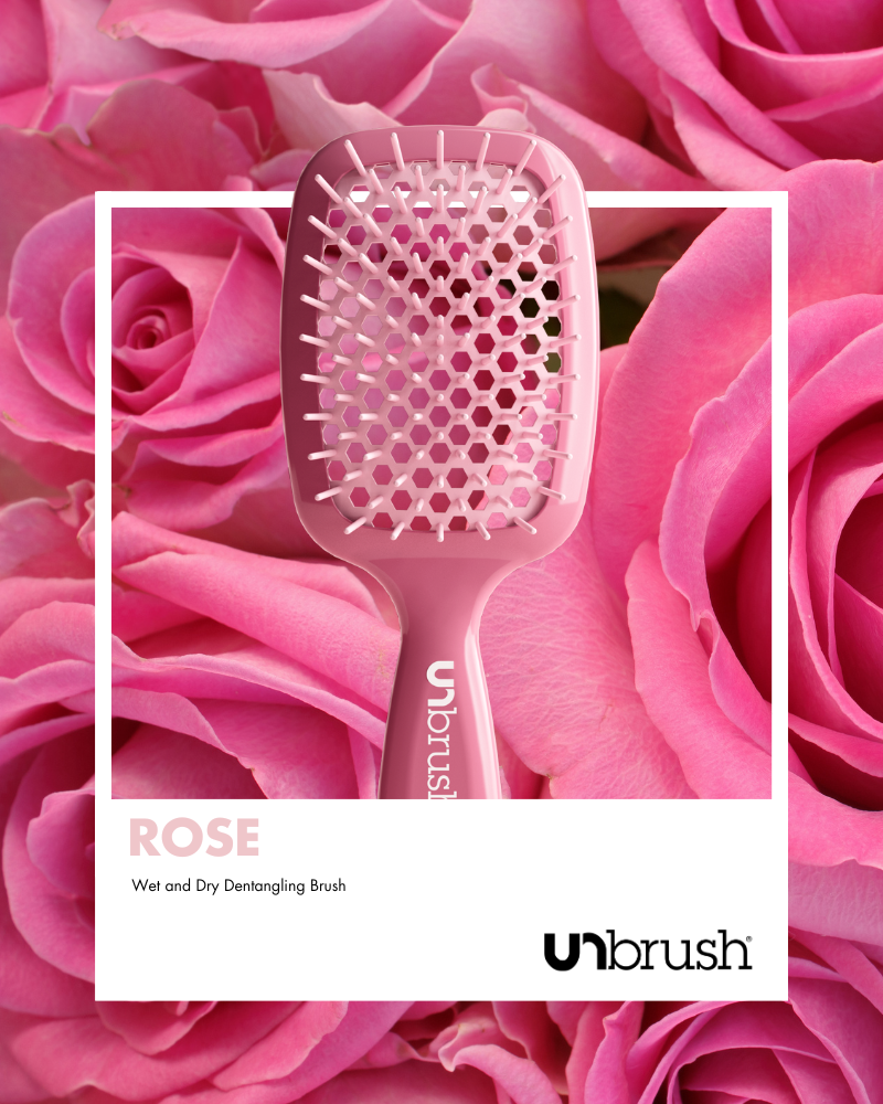 UNbrush Detangling Hair Brush - Rose - FHI Heat™