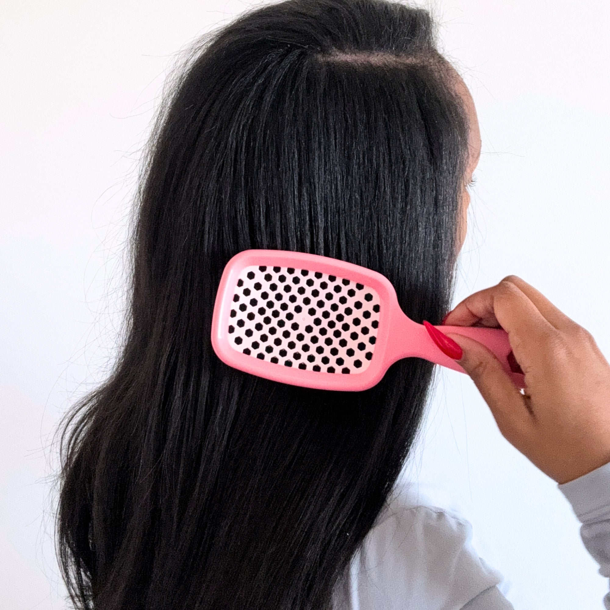 UNbrush Detangling Hair Brush Pastel - Rose – FHI Heat™