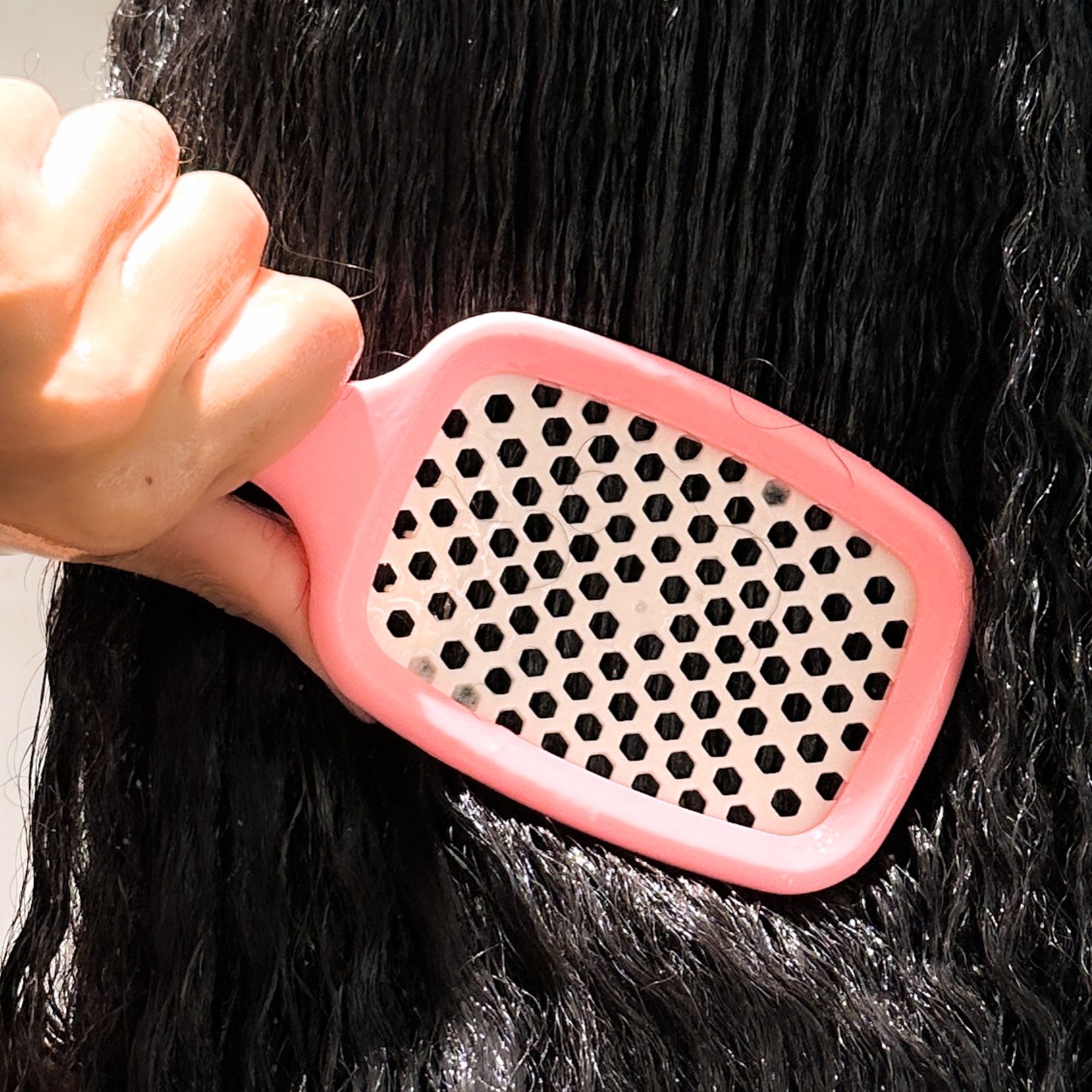 UNbrush Detangling Hair Brush Pastel - Rose – FHI Heat™