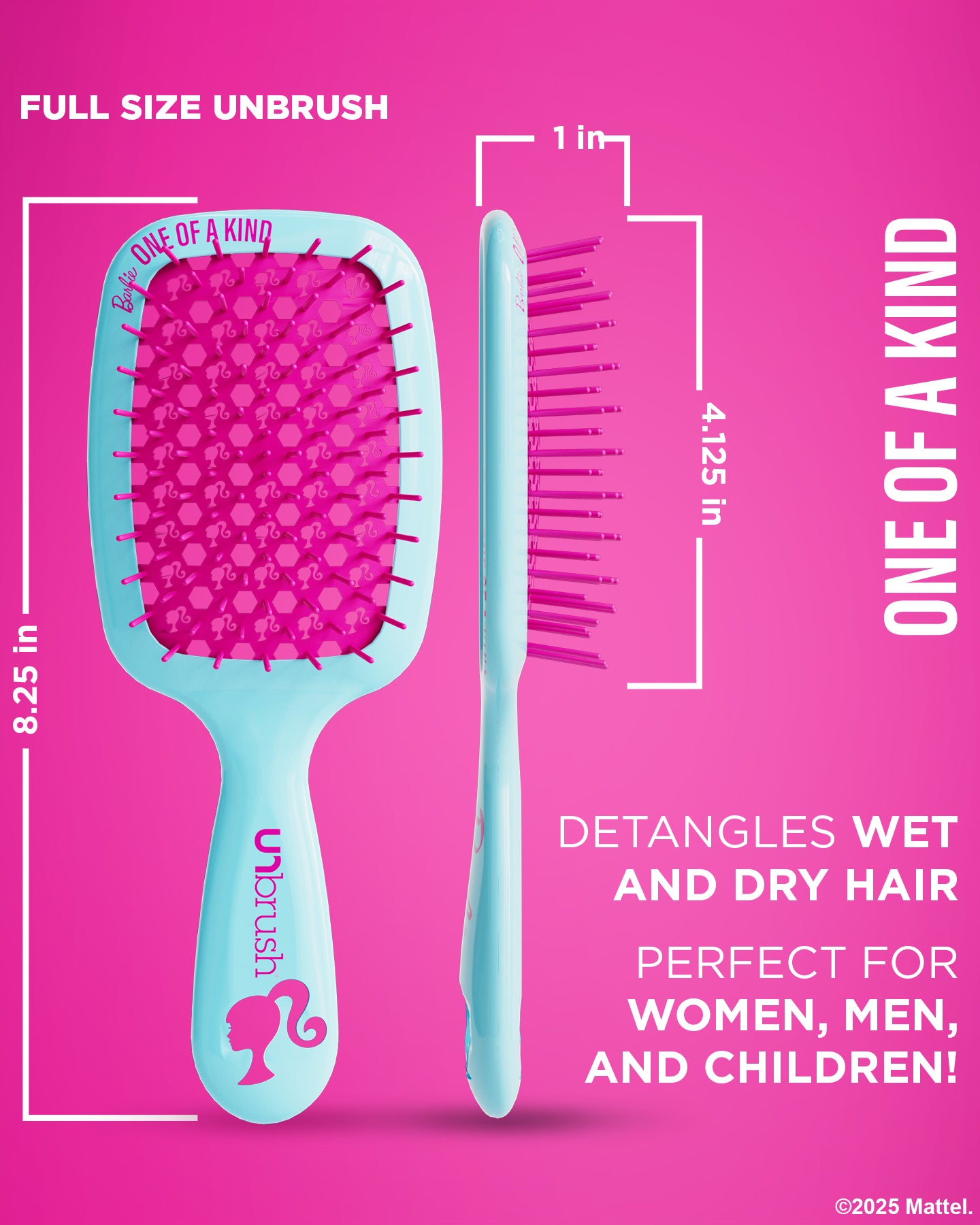 UNbrush Barbie Detangling Brush - One of a Kind – FHI Heat™
