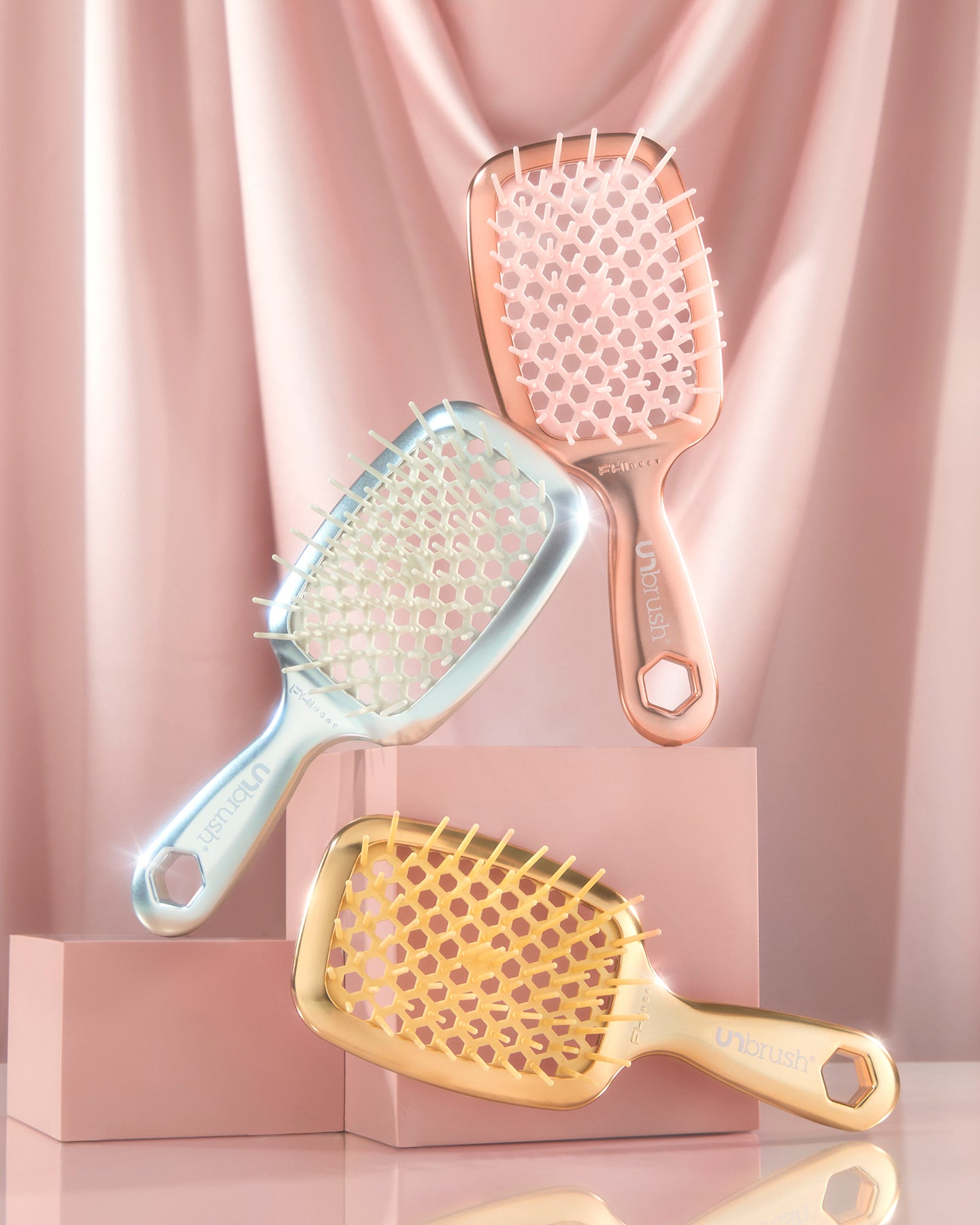 UNbrush Mini Chrome - Silver – FHI Heat™