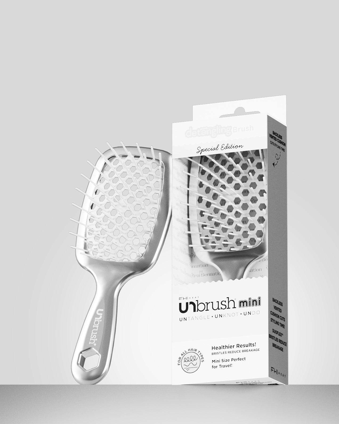 UNbrush Mini Chrome - Silver – FHI Heat™