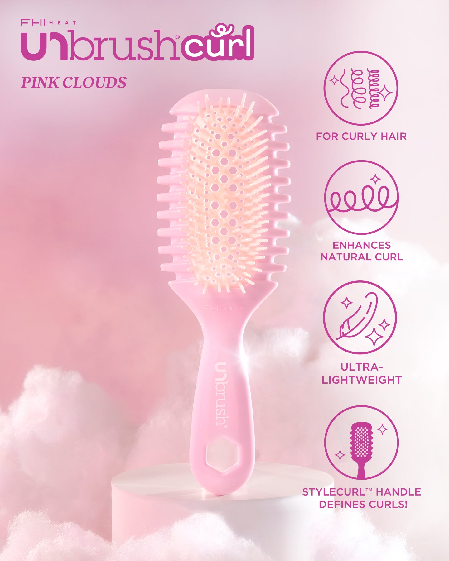 UNbrush Curl - Pink Clouds – FHI Heat™