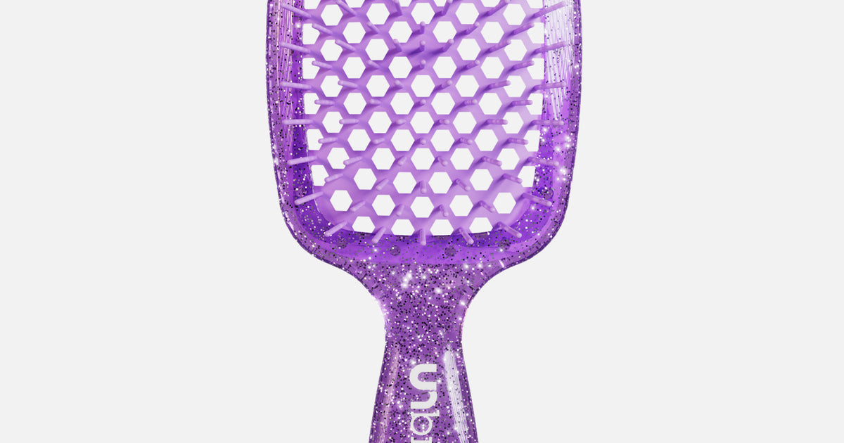 UNbrush Glitter Detangling Hair Brush In Amethyst Purple – FHI Heat™