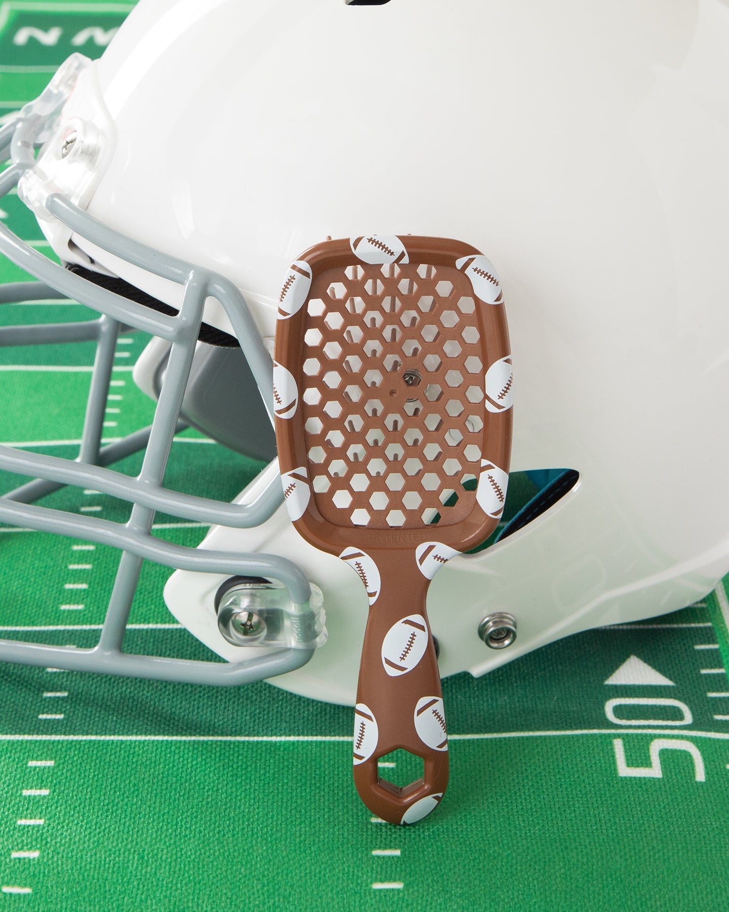 UNbrush Detangling Hair Brush Mini Sports – Football – FHI Heat™