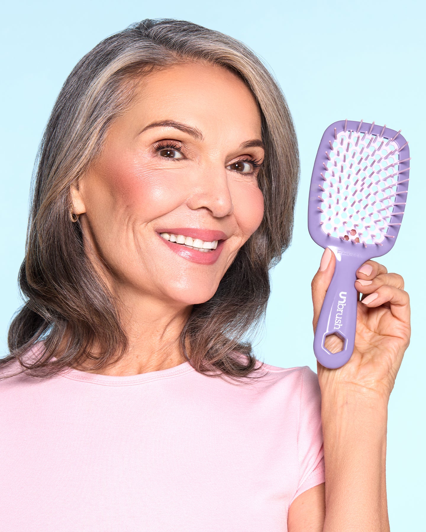 UNbrush Detangling Hair Brush Pastel - Lavender – FHI Heat™