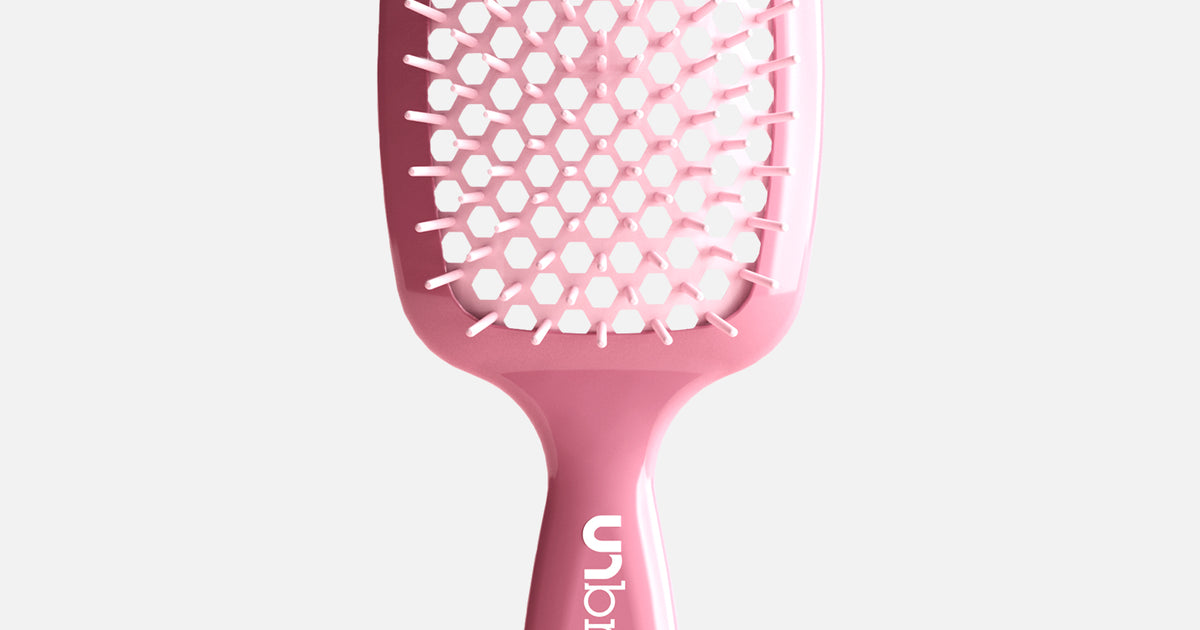 UNbrush Detangling Hair Brush Pastel - Rose – FHI Heat™